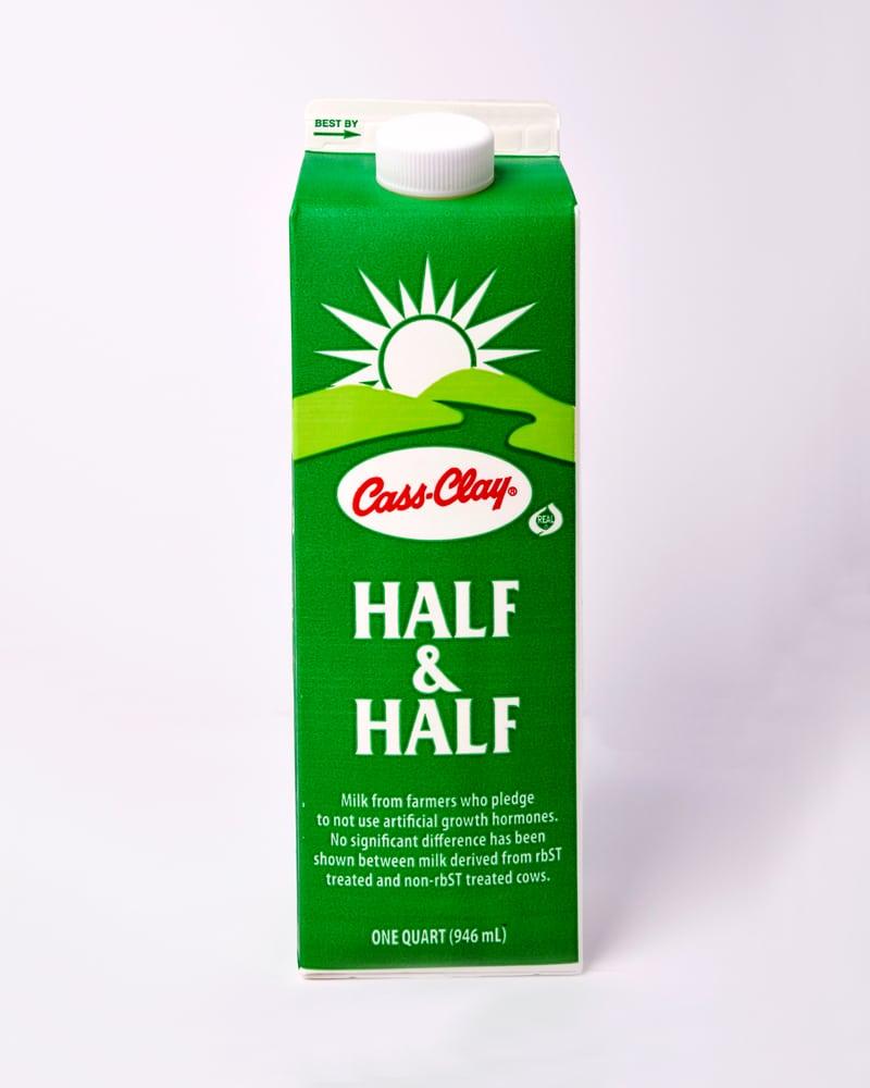 Half Half Quart Cass Clay Creamery